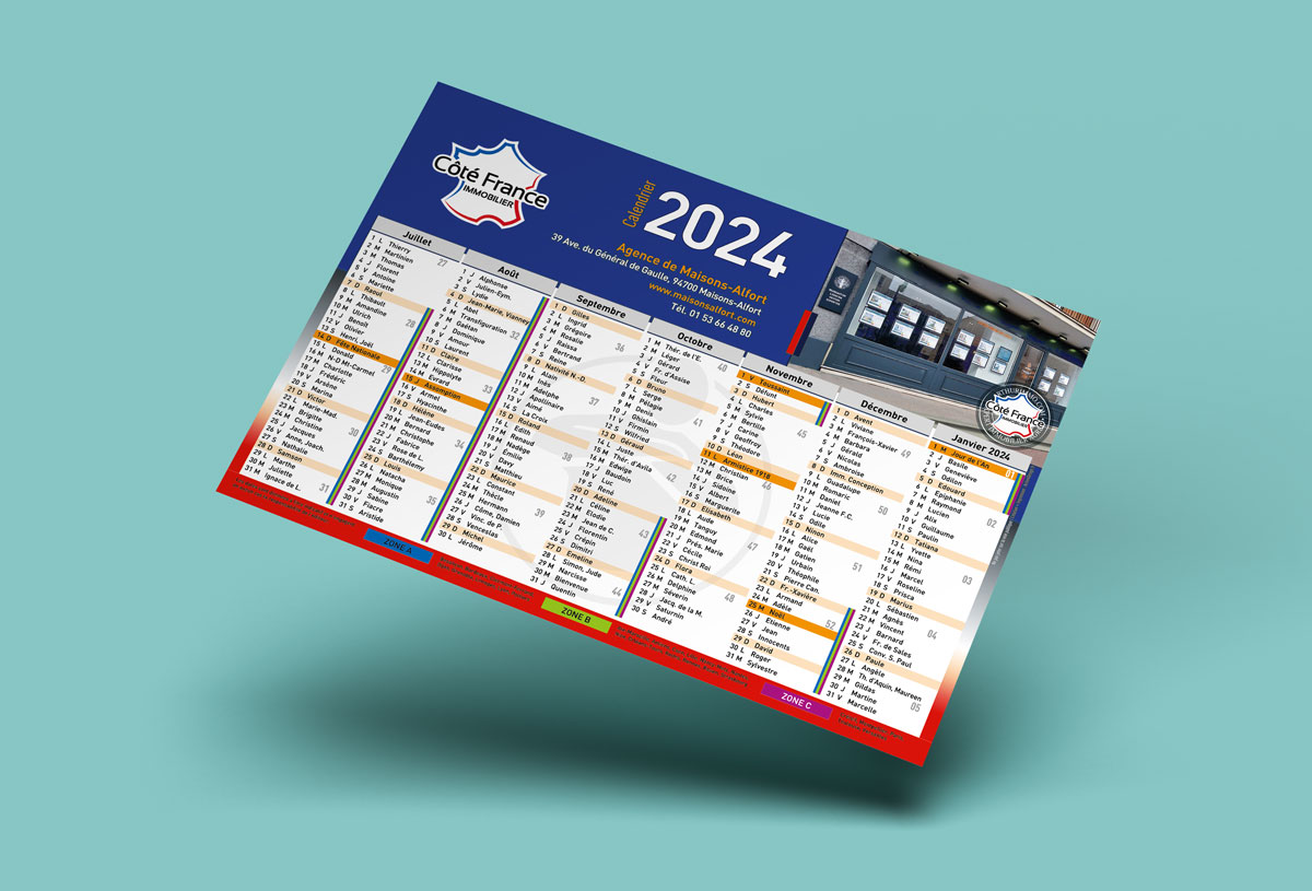 Création et impression de calendriers créatifs ou classiques