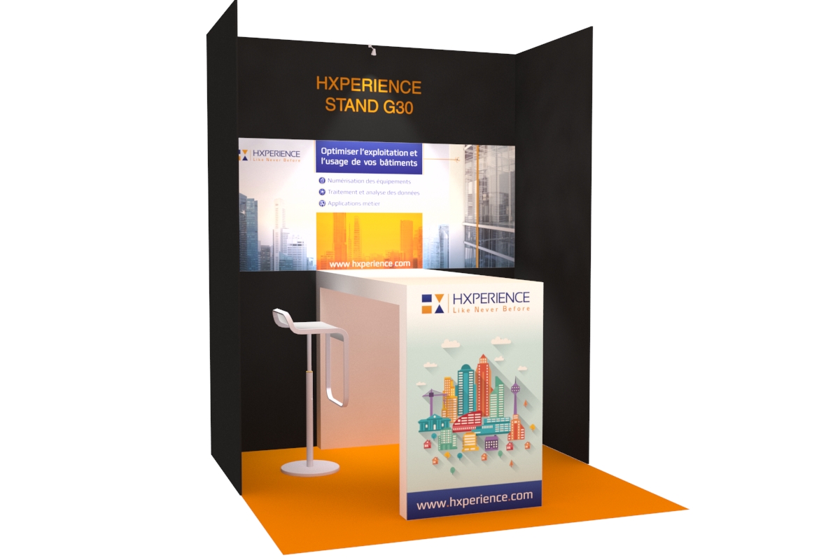 Agencement de stands d'exposition pour vos salons professionnels