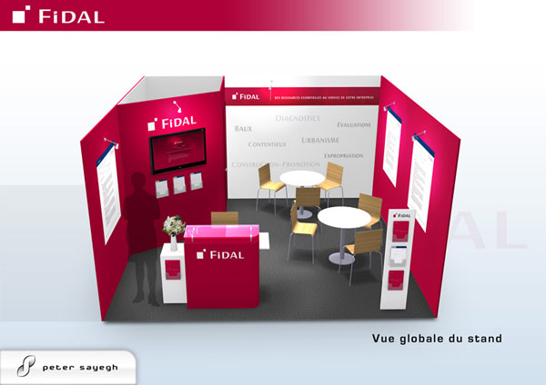 Agencement de stands d'exposition pour vos salons professionnels
